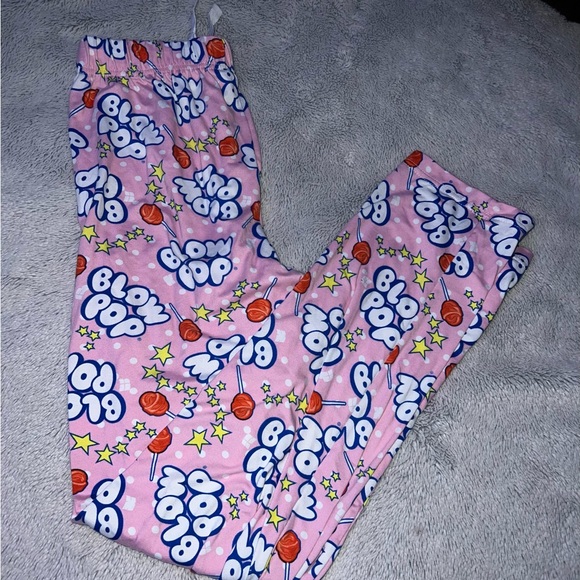 Intimates & Sleepwear | Pink Blow Pop Pajama Bottom And Blue Stitch ...